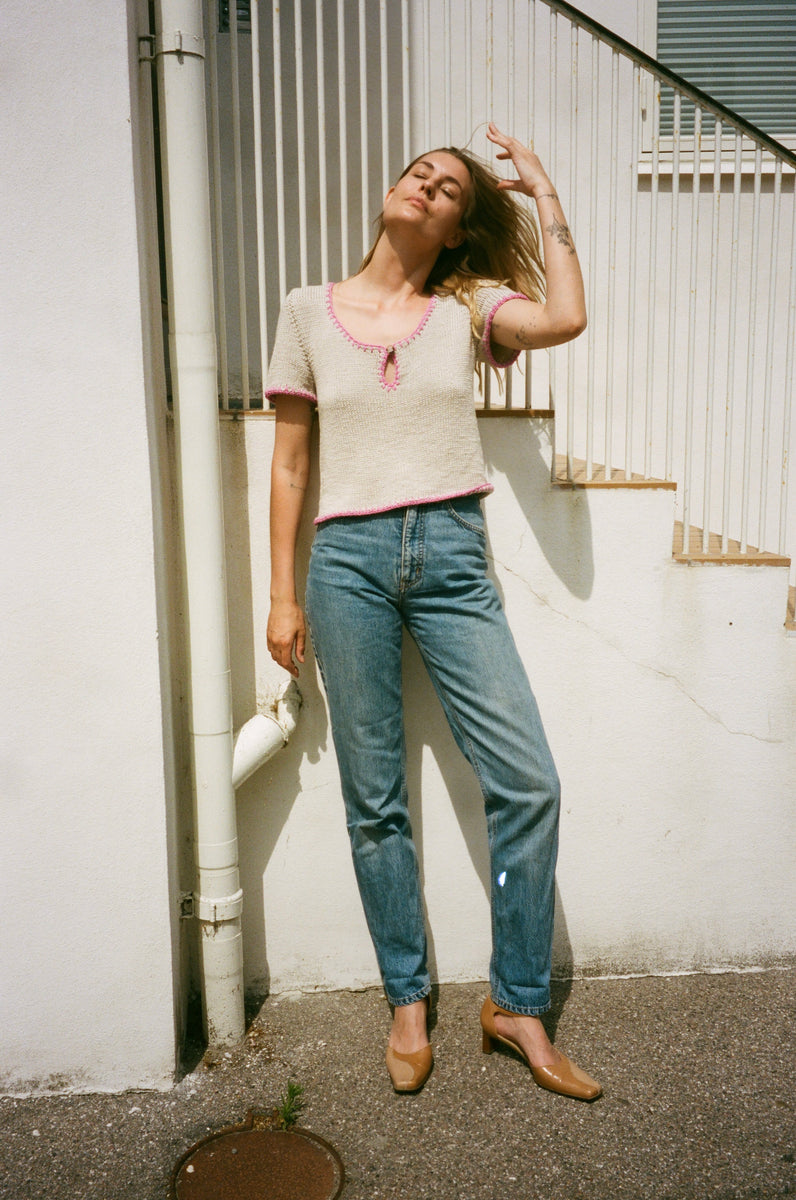 Crochet Tee – Deima Knitwear