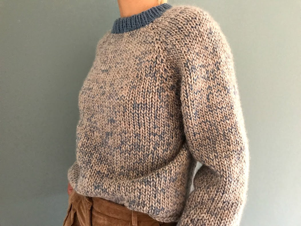 Deima's melange sweater - knitting pattern (danish) – Deima Knitwear