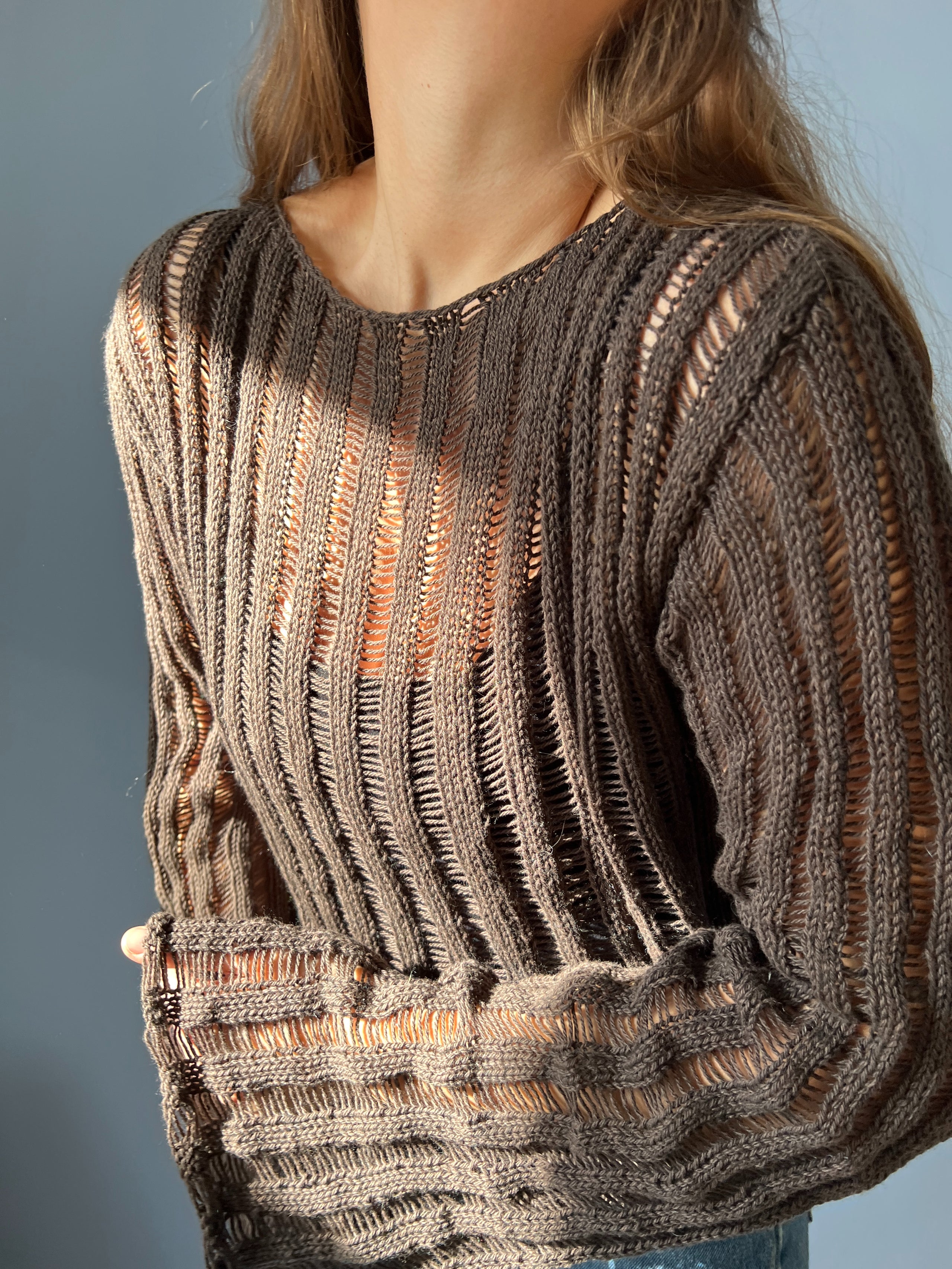 Deima's air blouse - knitting pattern (dansk) – Deima Knitwear